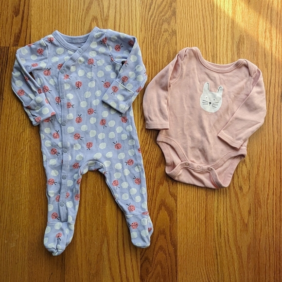 Tea Collection | Pajamas | Tea Collection Baby Girl Bundle Bunny Onesie ...